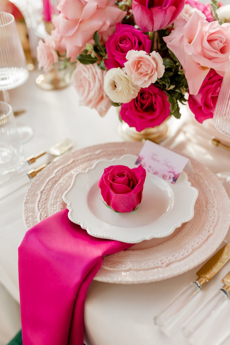 A Pink Italy-Inspired Bridal Shower at Spencer’s At The Waterfront